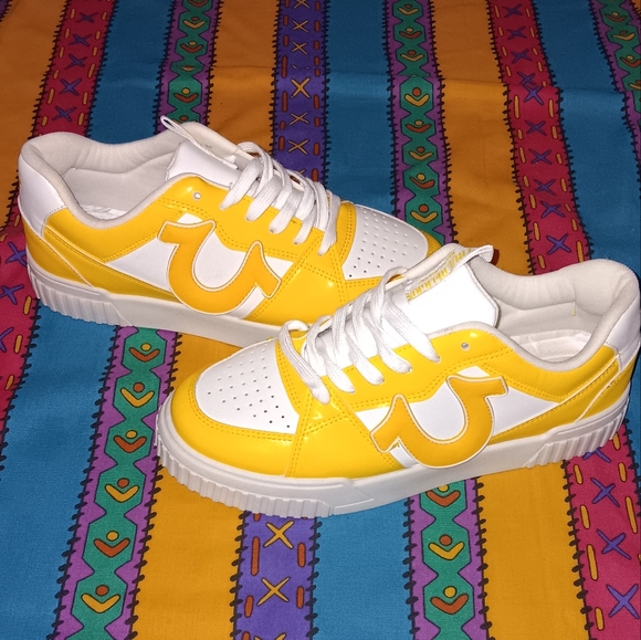 True Religion | Shoes | True Religion Vintage Yellow White Sneakers ...